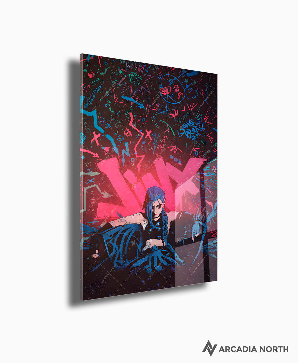 Arcane [League of Legends] | Jinx Graffiti Acrylic Poster