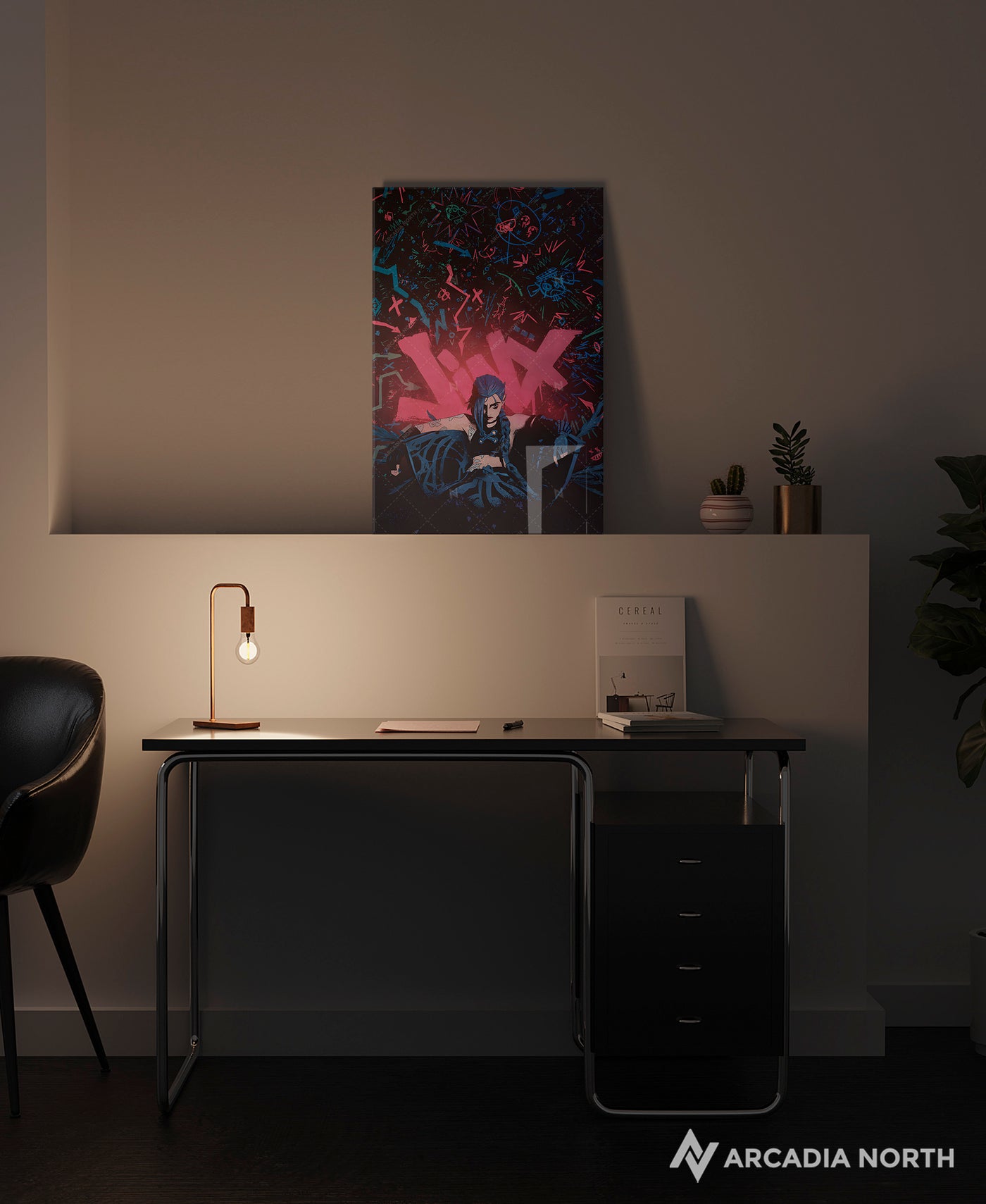 Arcane [League of Legends] | Jinx Graffiti Acrylic Poster