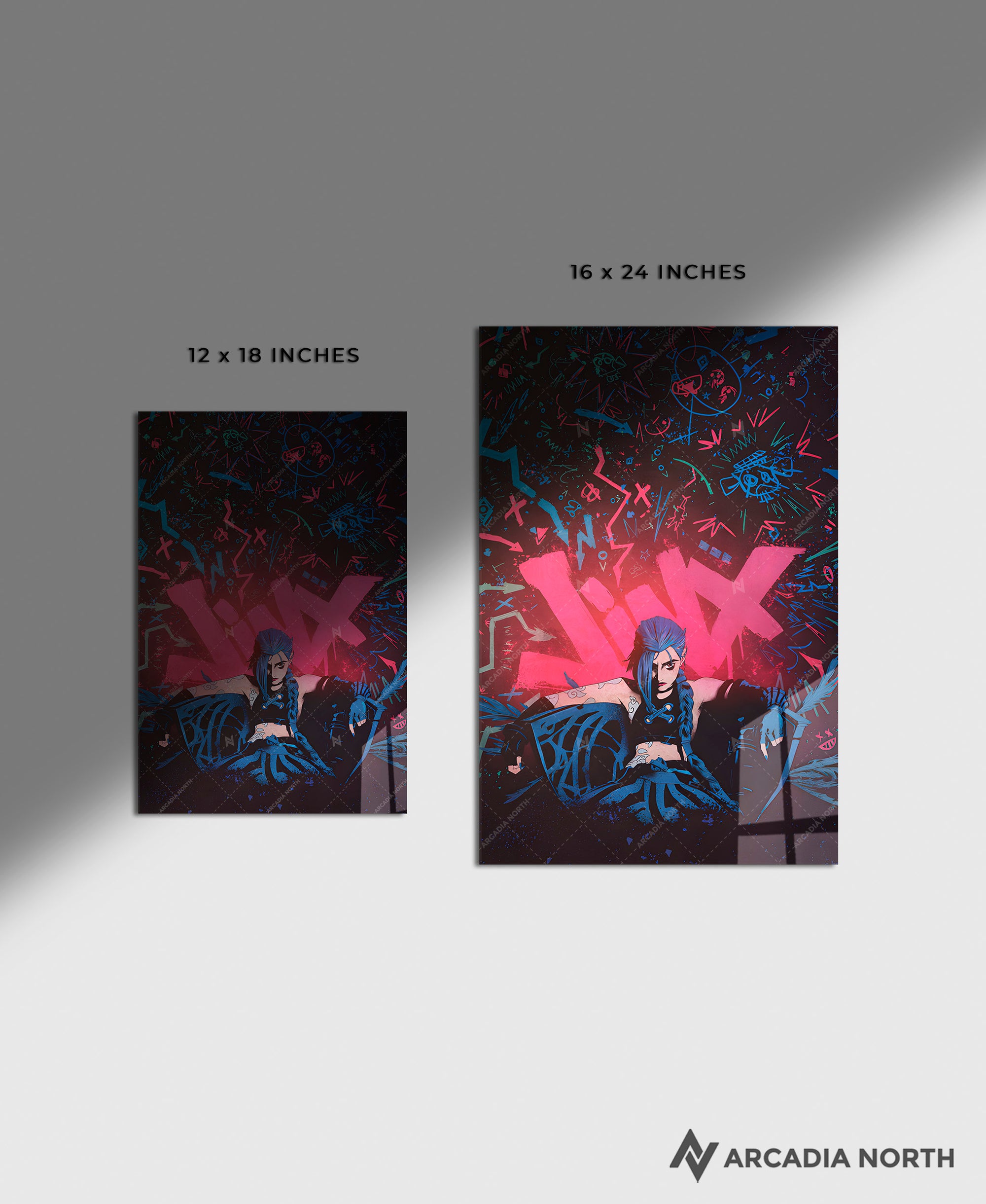 Arcane [League of Legends] | Jinx Graffiti Acrylic Poster