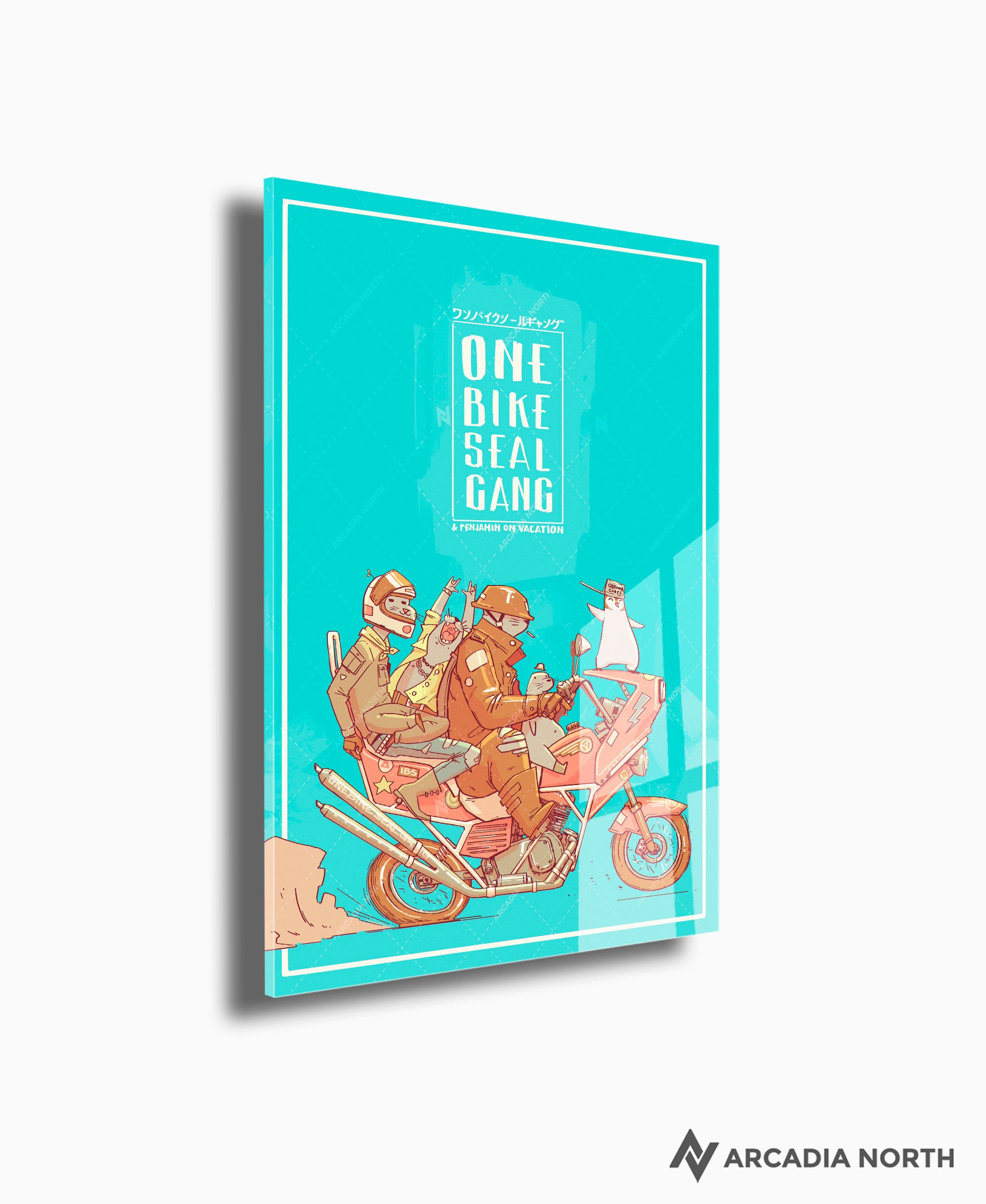Acrylic Poster | One Bike Seal Gang by Naka