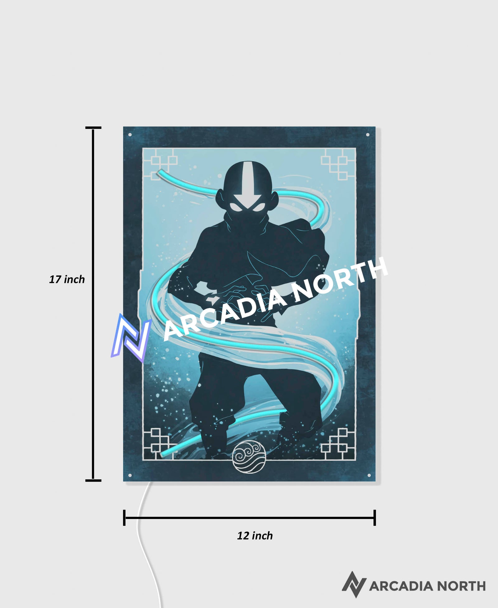 Avatar | Aang Airbending - AURALIGHT™ LED Poster