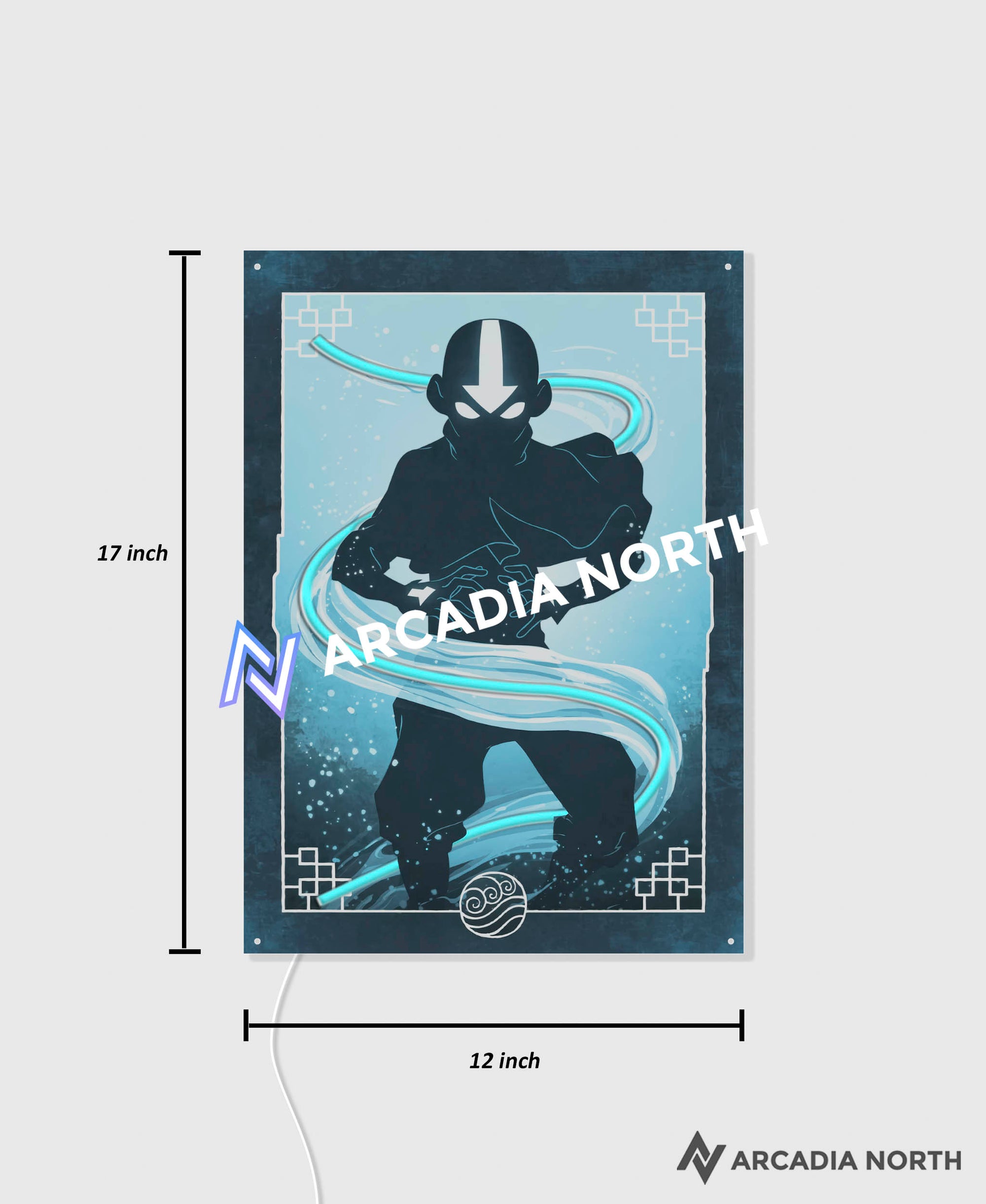 Avatar | Aang Airbending - AURALIGHT™ LED Poster