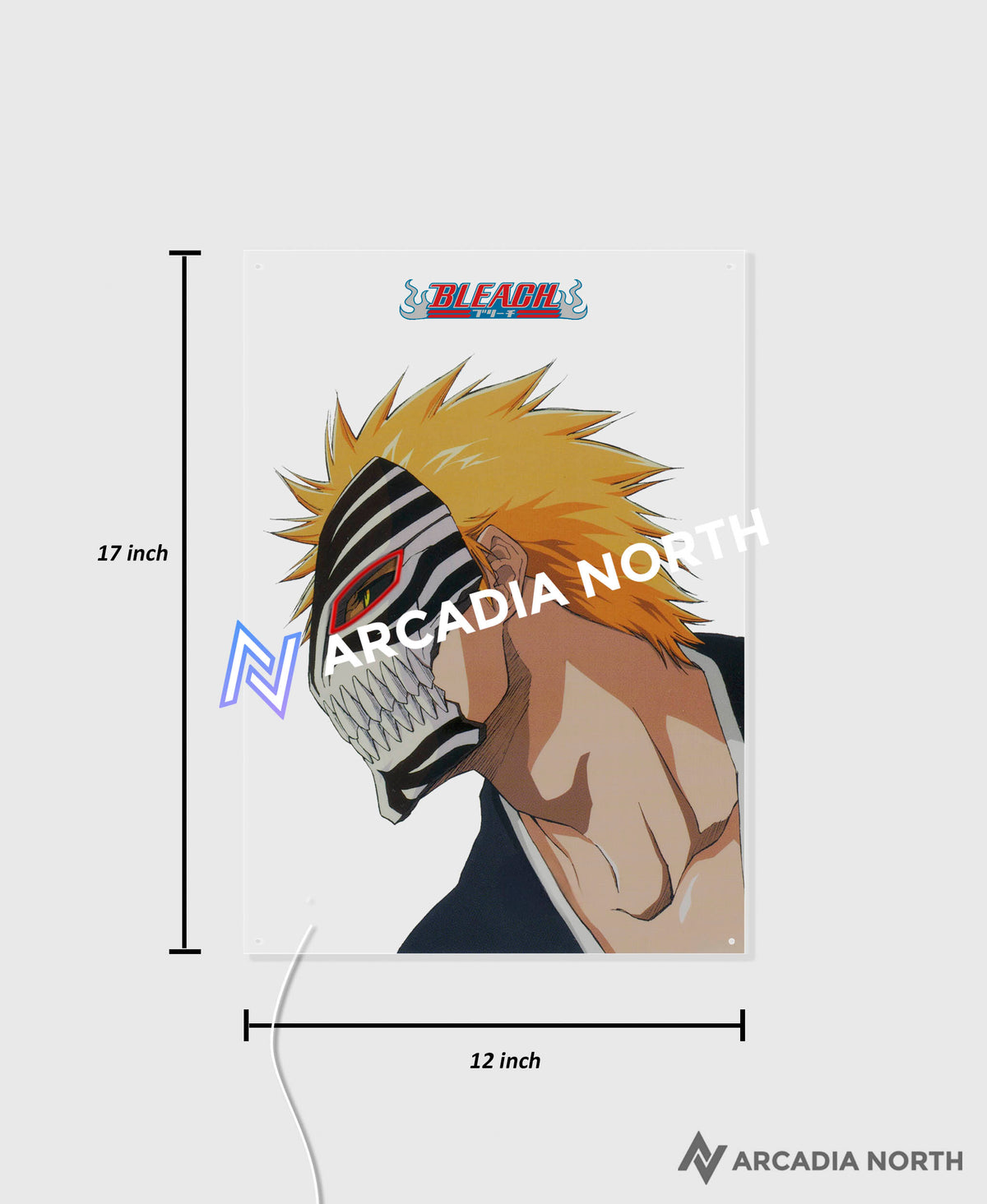 Bleach | Ichigo Hollow Mask - AURALIGHT™ LED Poster