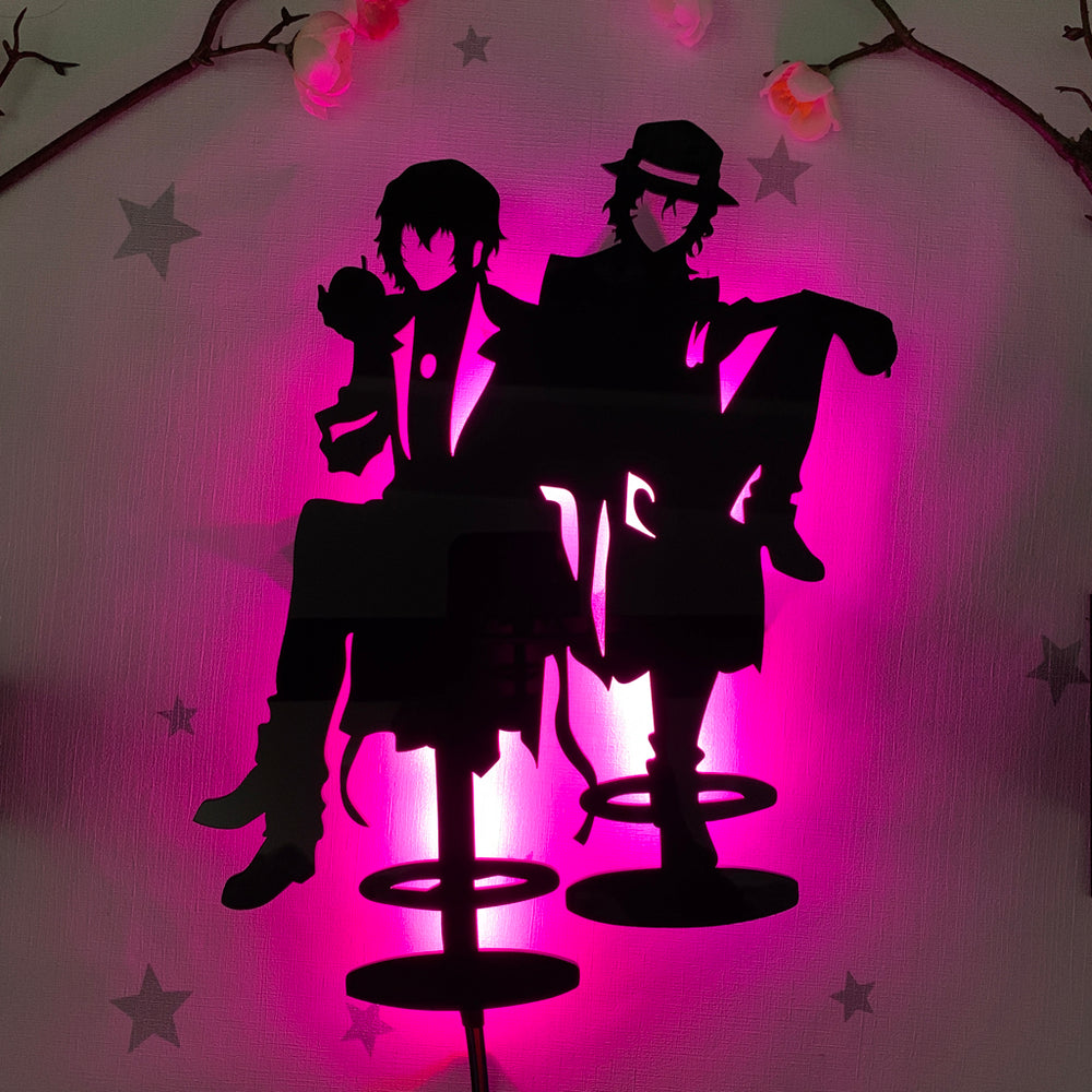Bungo Stray Dogs | Dazai x Chuuya v2 - Anime Silhouette Light