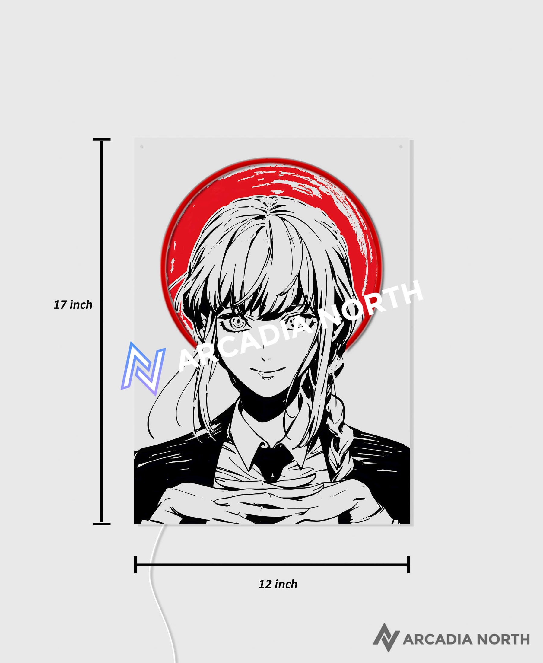 Chainsaw Man | Makima Moon - AURALIGHT™ LED Poster