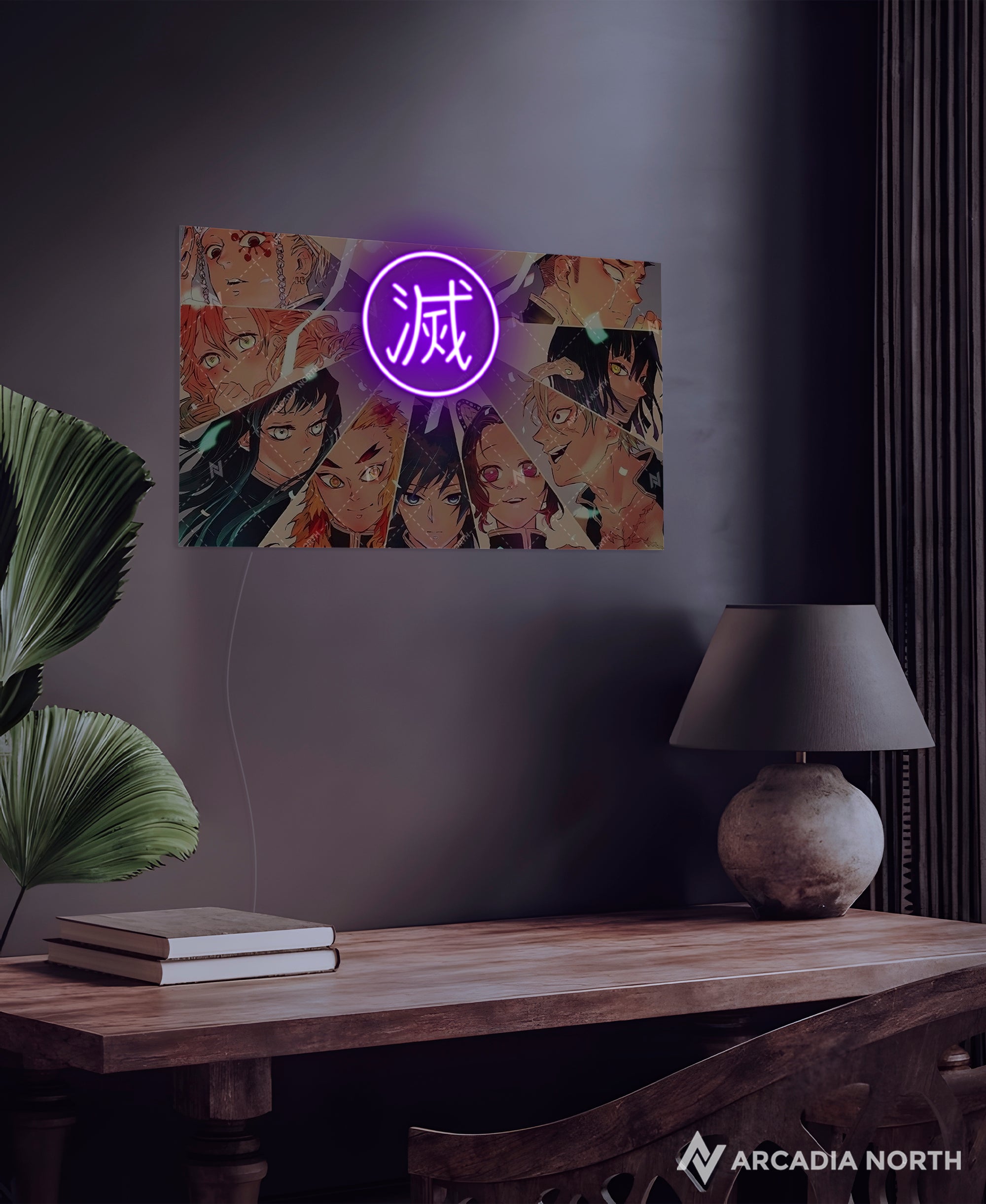 Demon Slayer | Hashira Destroy Kanji - AURALIGHT™ LED Poster