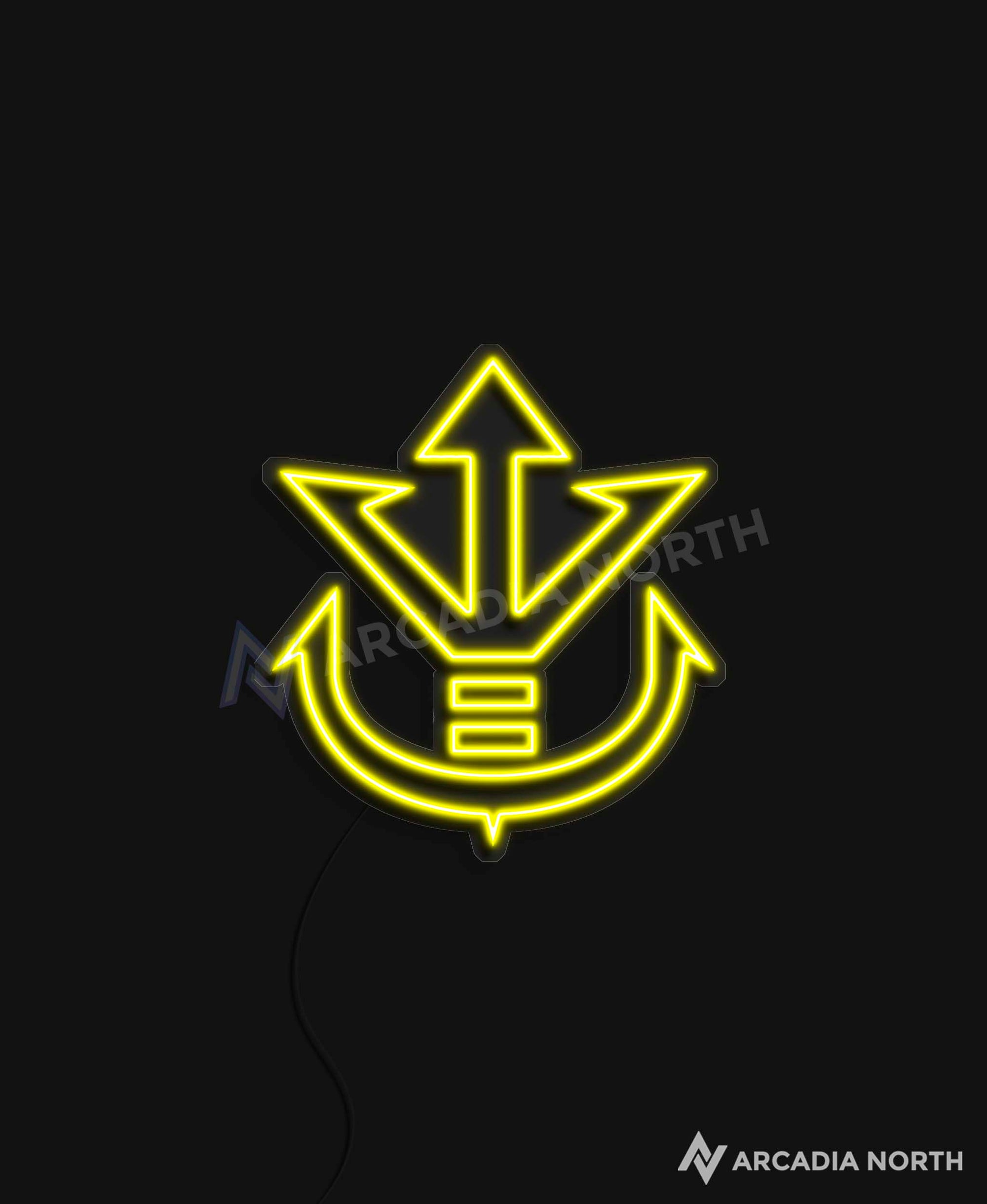 Dragon Ball | Saiyan Royal Crest - Anime Neon Sign
