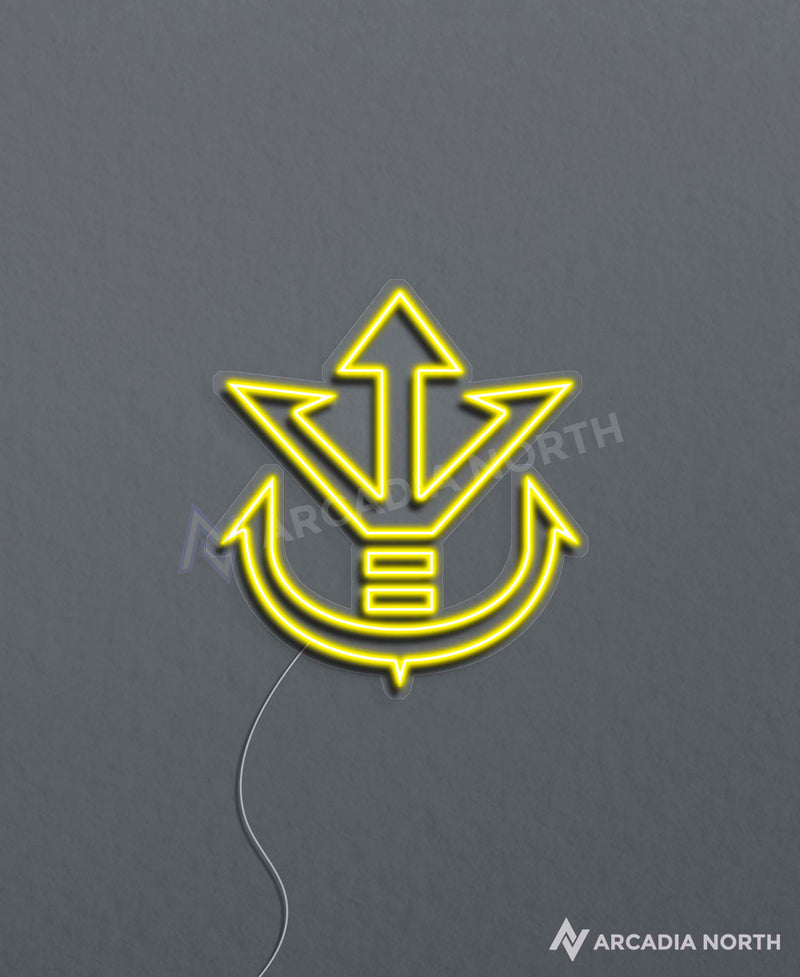 Dragon Ball | Saiyan Royal Crest - Anime Neon Sign