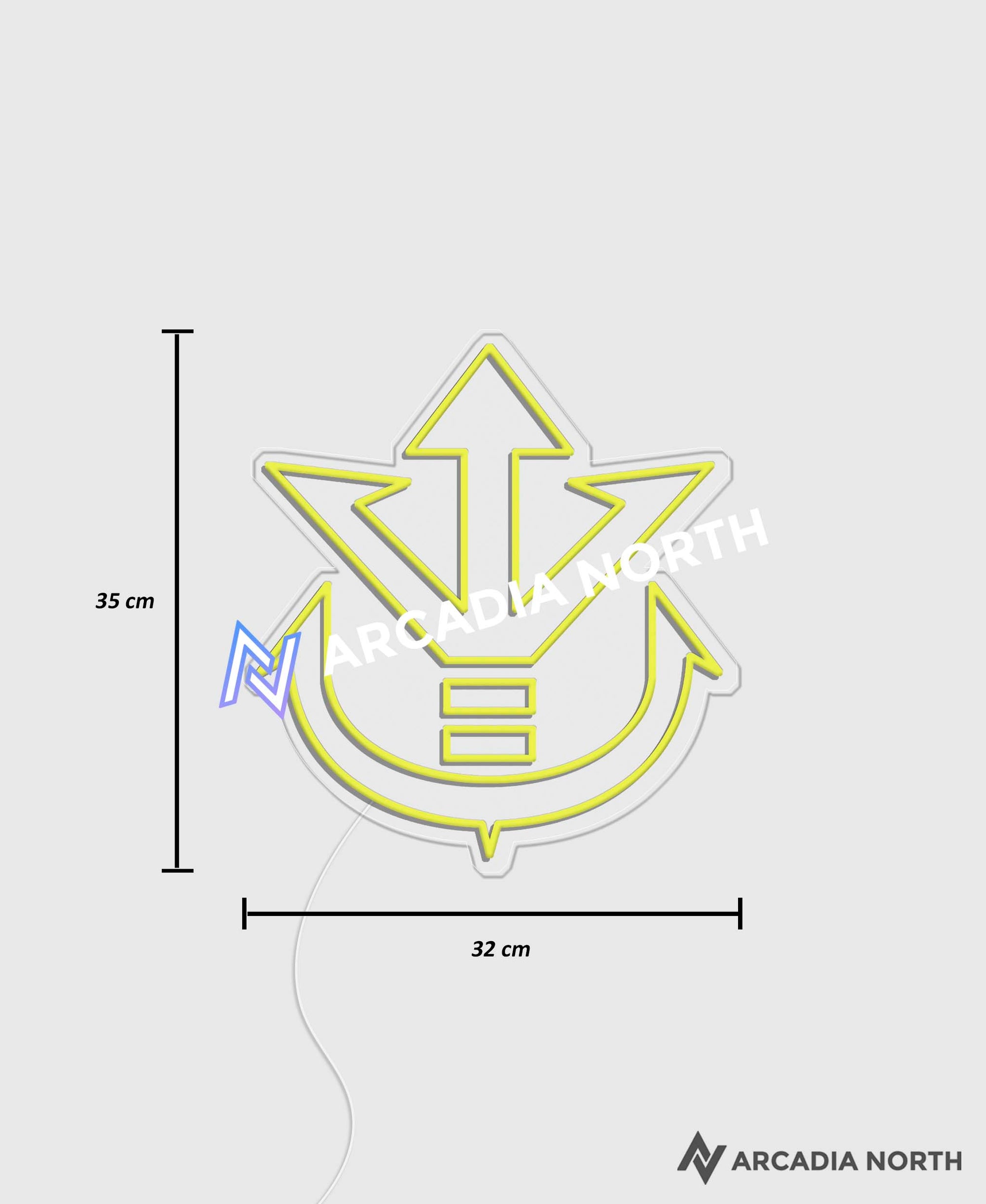 Dragon Ball | Saiyan Royal Crest - Anime Neon Sign