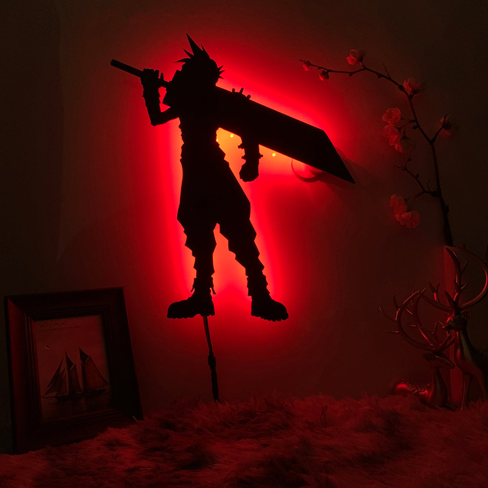Final Fantasy | Cloud Strife - Gaming Silhouette Light