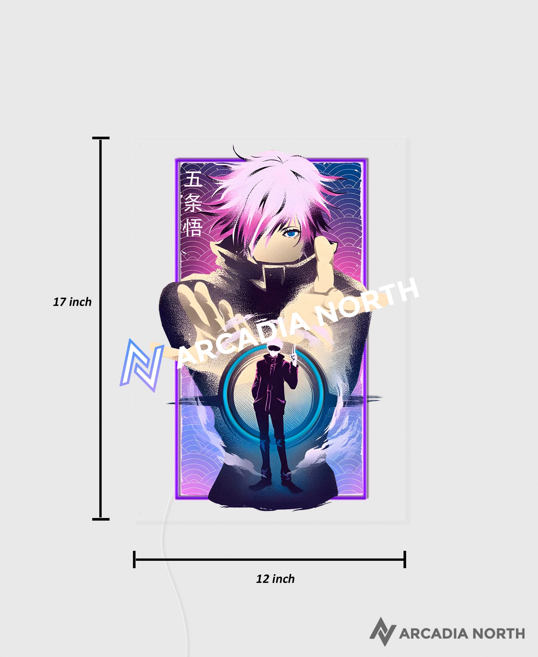 Jujutsu Kaisen | Gojo Satoru Infinite Void - AURALIGHT™ LED Poster
