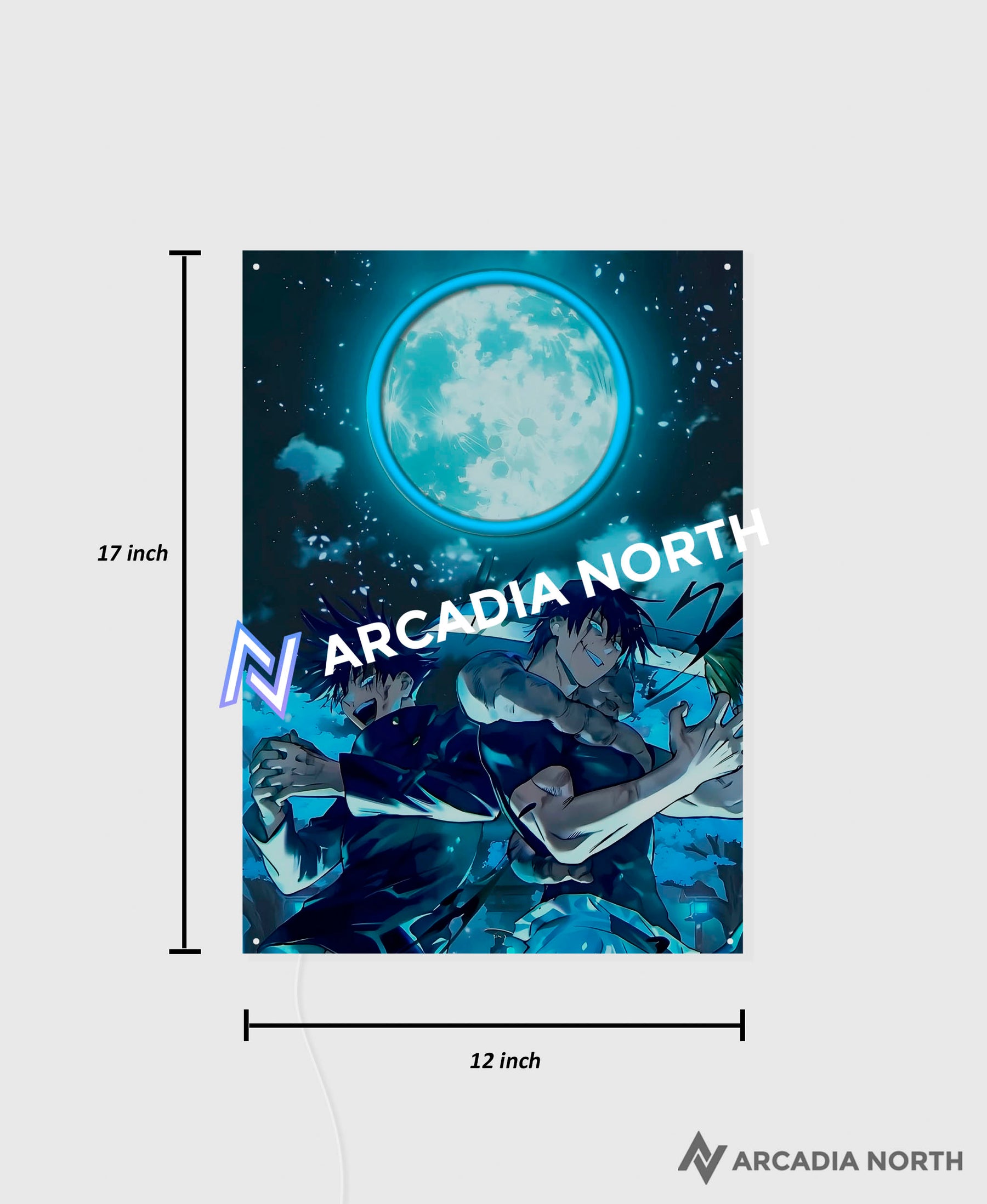 Jujutsu Kaisen | Megumi x Toji Moon - AURALIGHT™ LED Poster