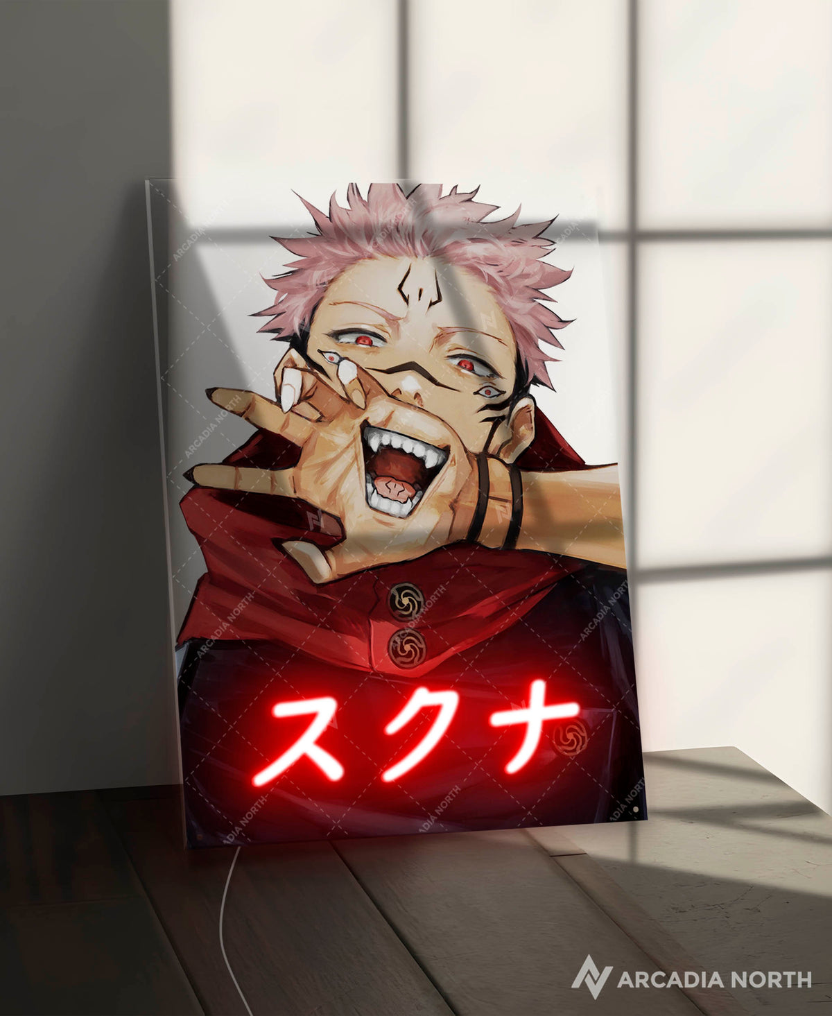 Jujutsu Kaisen | Sukuna Katakana - AURALIGHT™ LED Poster