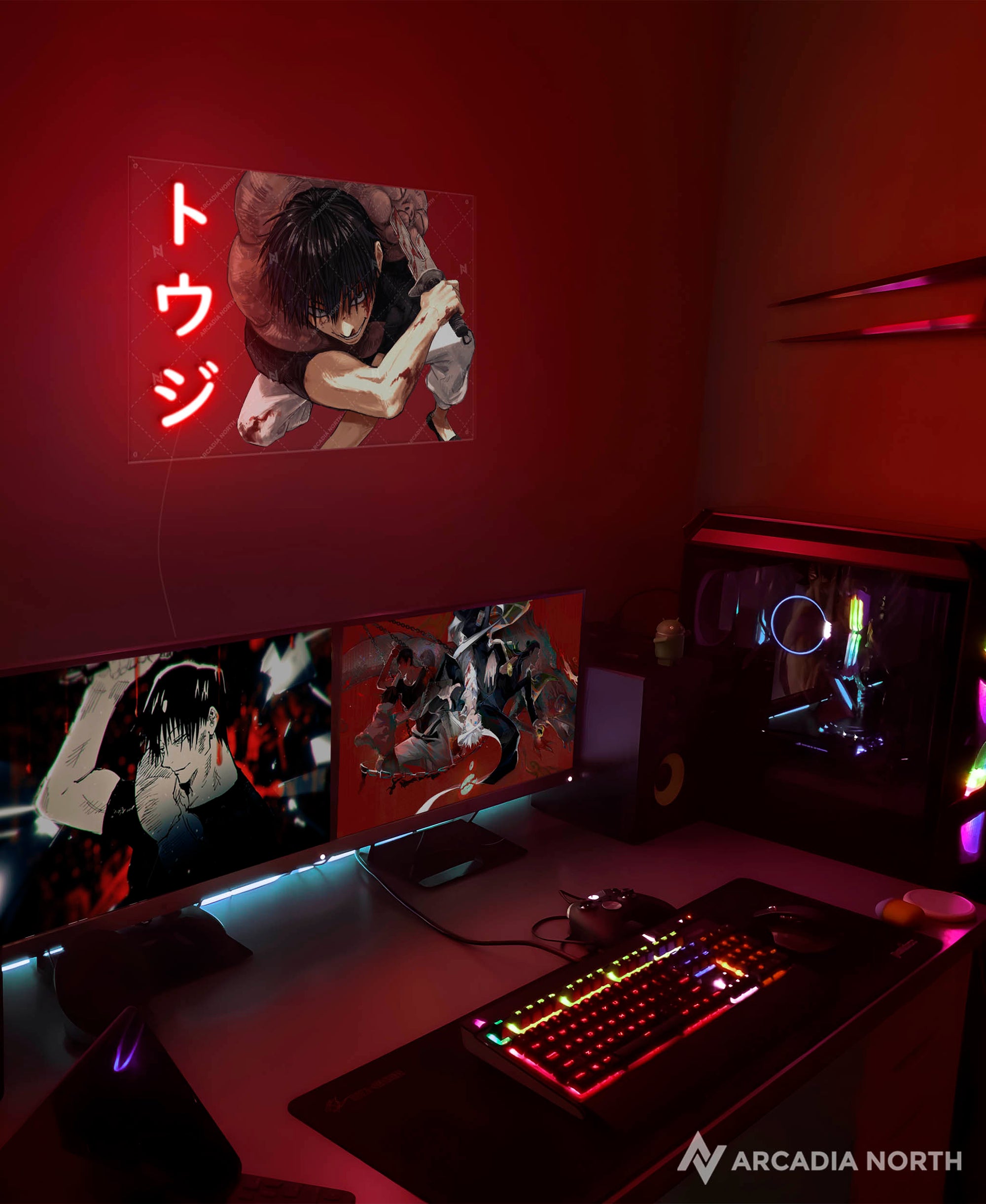 Jujutsu Kaisen | Toji Katakana - AURALIGHT™ LED Poster