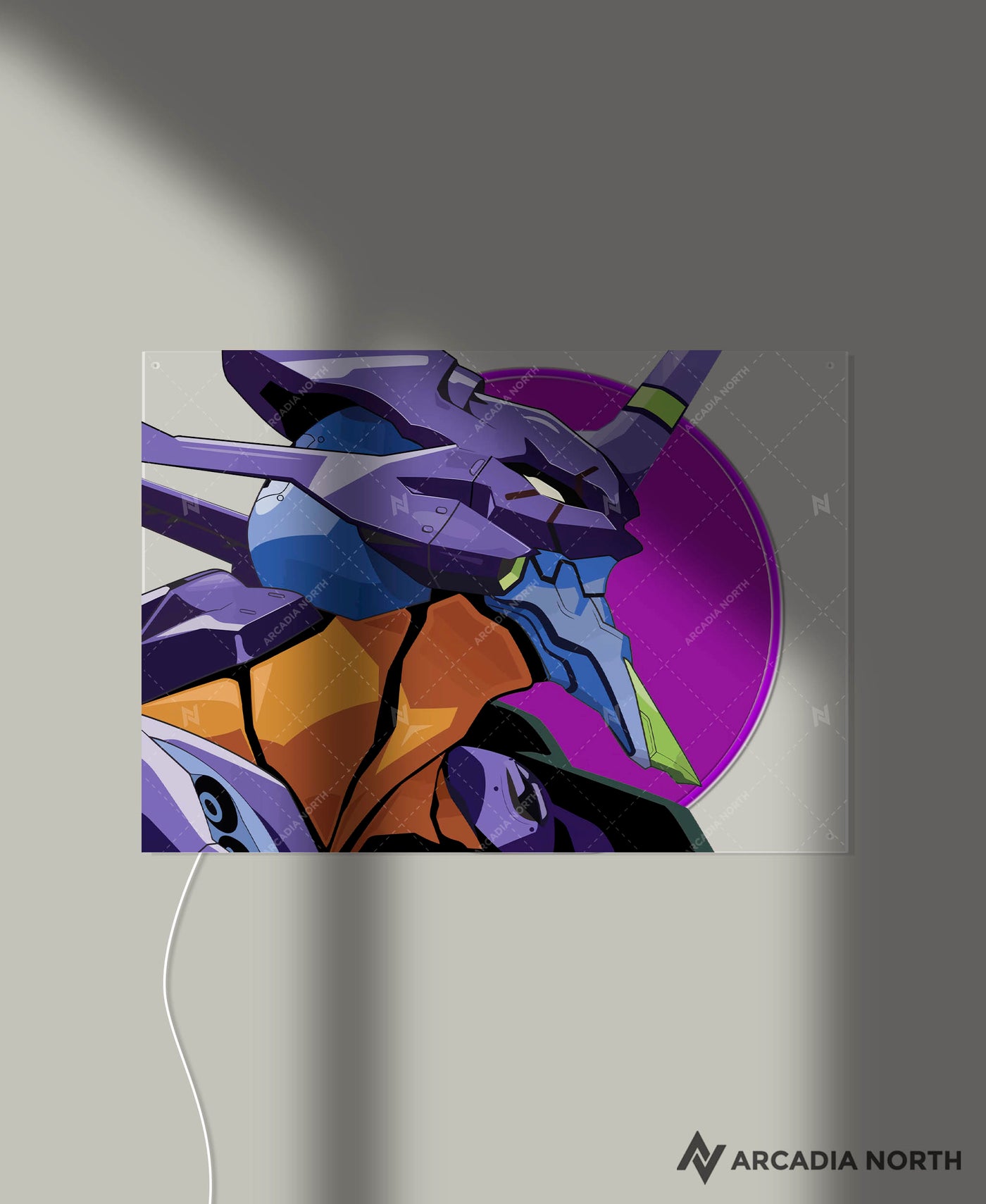 Neon Genesis Evangelion | Eva-01 Moon - AURALIGHT™ LED Poster