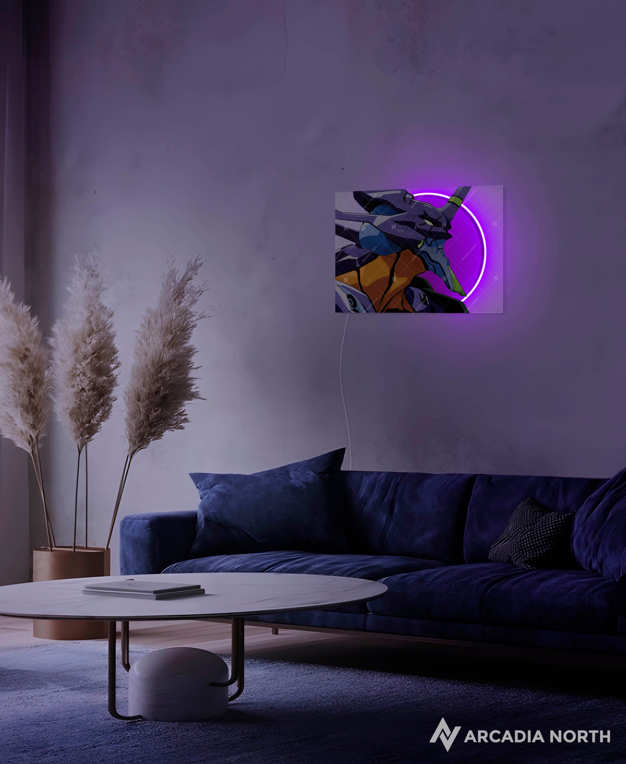 Neon Genesis Evangelion | Eva-01 Moon - AURALIGHT™ LED Poster