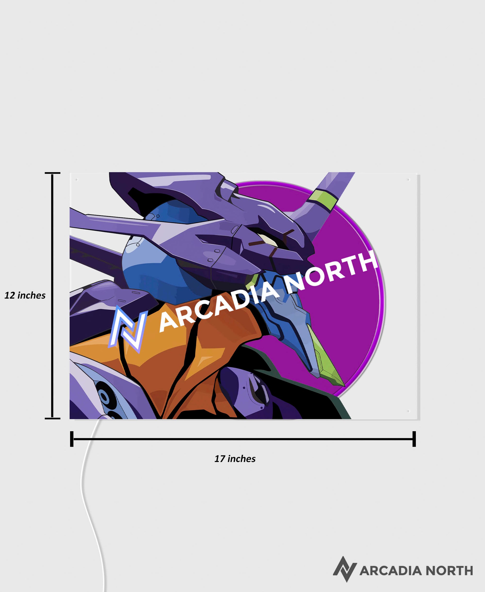 Neon Genesis Evangelion | Eva-01 Moon - AURALIGHT™ LED Poster