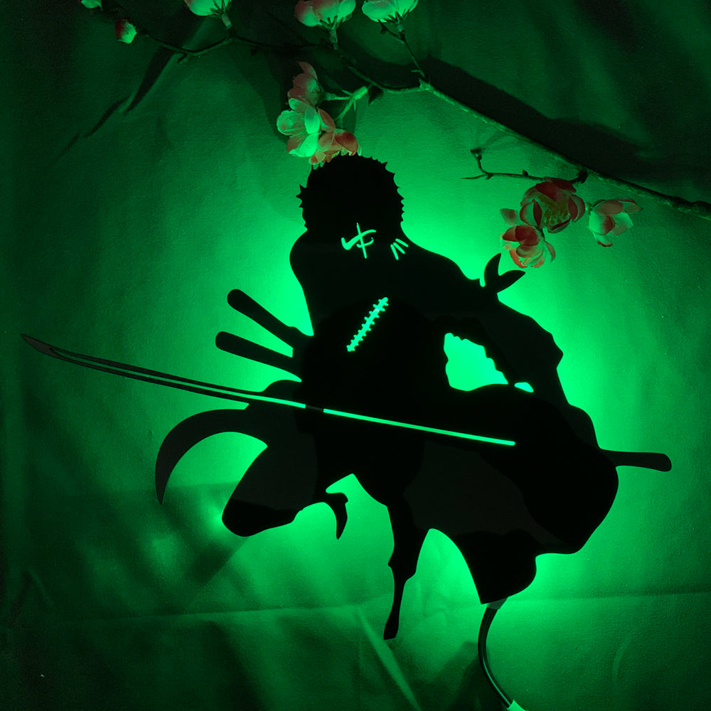 One Piece | Roronoa Zoro - Anime Silhouette Light