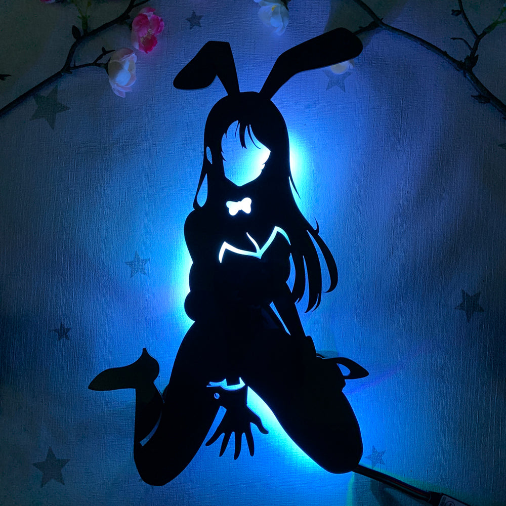 Bunny Girl Senpai | Mai Sakurajima v2 - Anime Silhouette Light