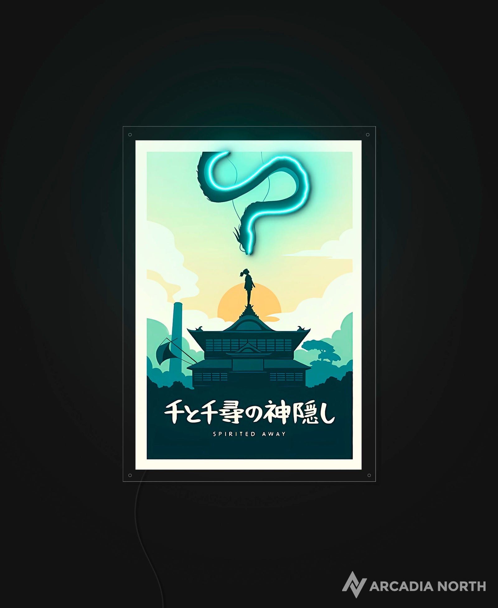 Spirited Away | Haku Dragon - AURALIGHT™ LED Poster
