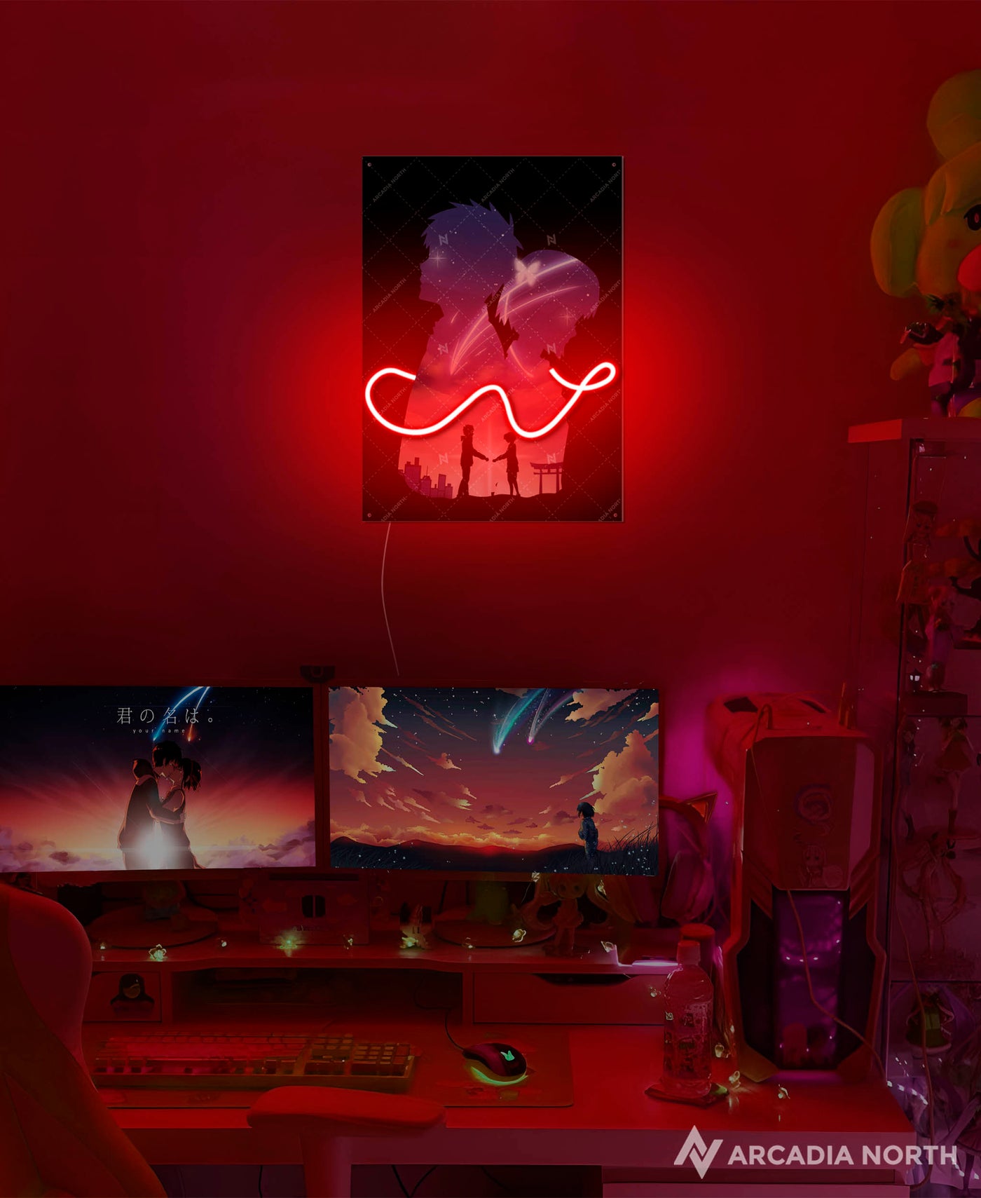 Your Name [Kimi no Na wa] | Red String of Fate - Black - AURALIGHT™ LED ...